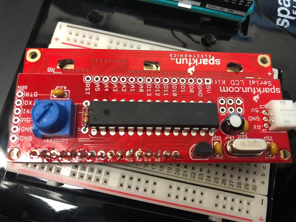 Sparkfun Serial LCD not turning on - Displays - SparkFun Community