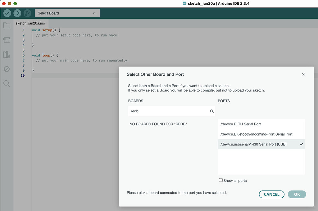 Can't connect to Redboard with Arduino on macOS - Arduino - SparkFun Community