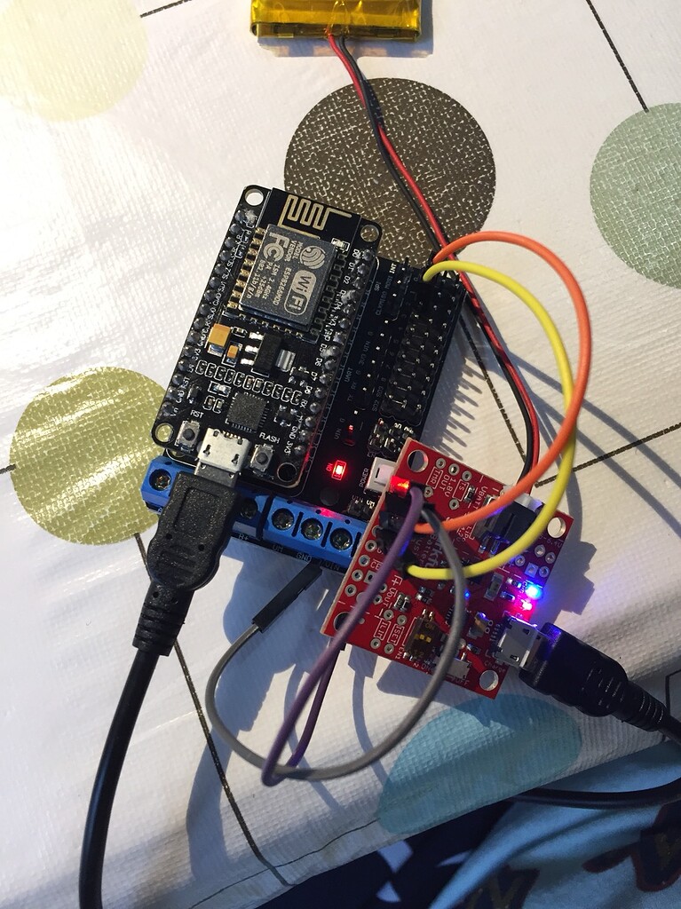 Battery Babysitter work well with ESP8266 module but not with Moter ...
